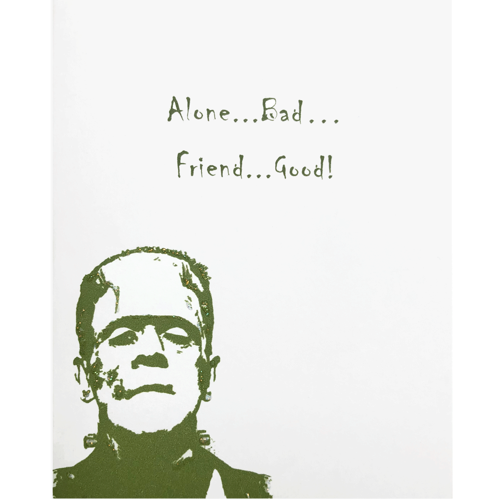 Frankenstein Friendship Card (blank) | Goblin Brothers